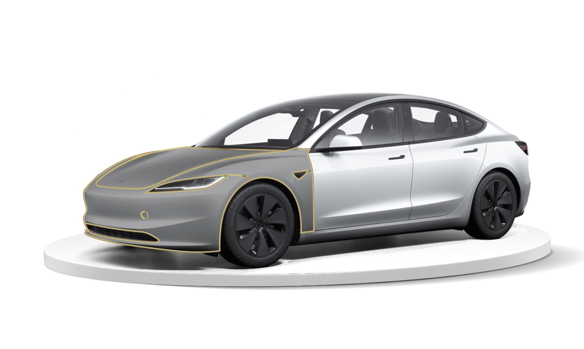 Vente et Installation Kits PPF et Covering Tesla Model 3 Face Avant ...